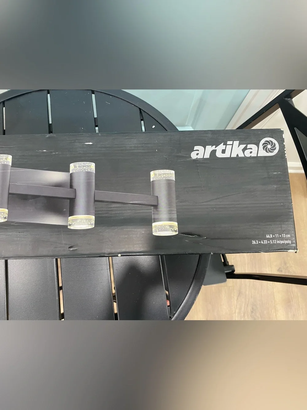 Accents | New Artika Mist Modern Matte Black Led Vanity Light Fixture ...